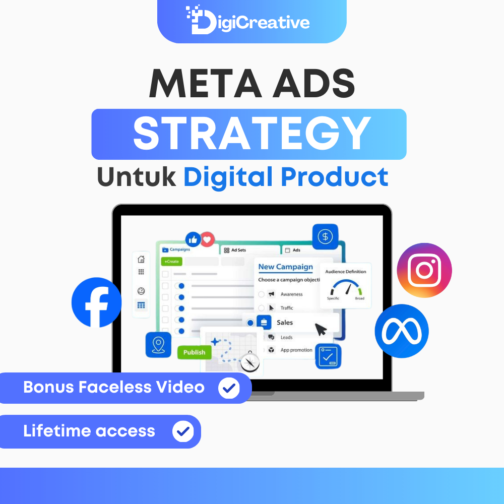 Jual ECOURSE - META ADS STRATEGY UNTUK DIGITAL PRODUK Kupas Tuntas Cara Jualan Dengan Margin ...
