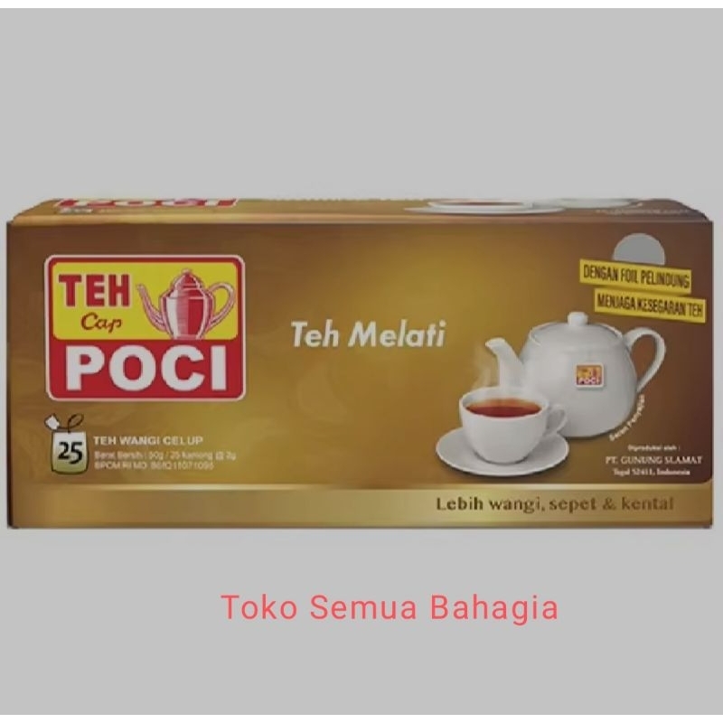 Jual teh cap poci celup jasmine box 50gr (25x2gr) | Shopee Indonesia