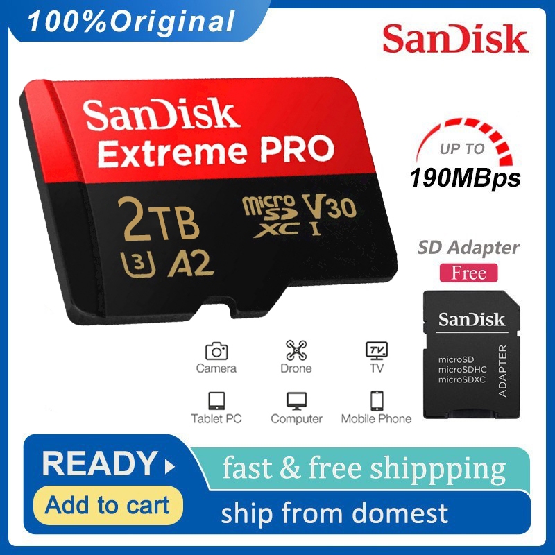 Jual Micro SD Card Extreme PRO 128GB 256GB 512GB 1TB 2TB Memory Card ...