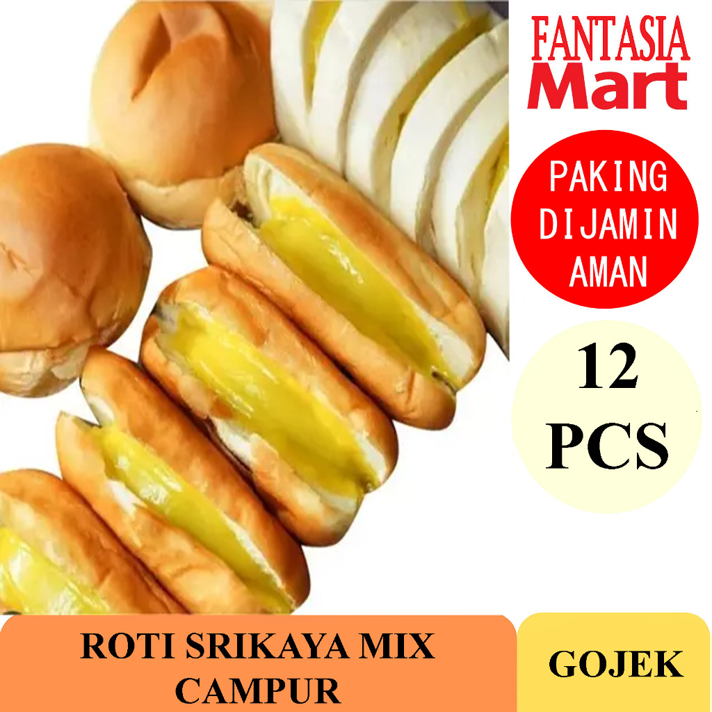 Jual ROTI SRIKAYA BOX PER 12 PCS HANYA GOJEK INSTANT FANTASIA FRESH DAN ...