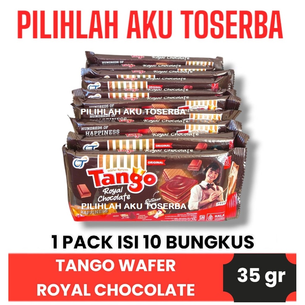 Jual Tango Wafer ROYAL CHOCOLATE 35 gr - (HARGA 1 PACK ISI 10 SACHET ...
