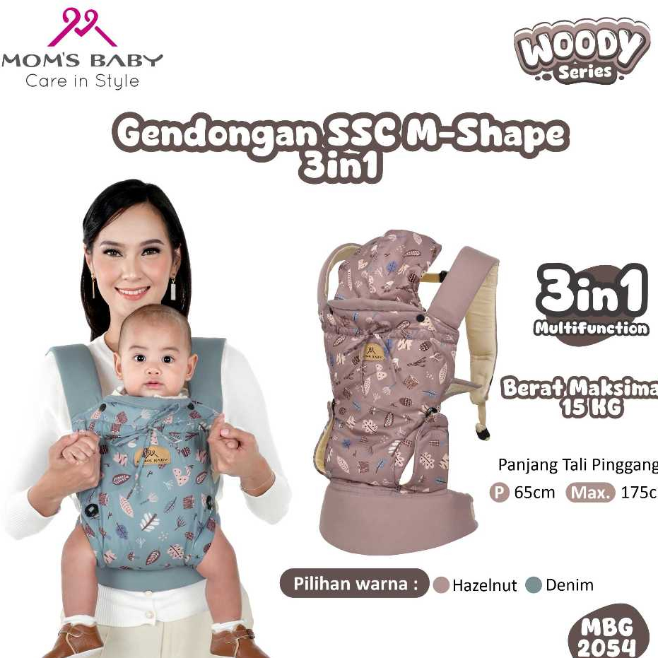Jual Mom's Baby Gendongan bayi SSC M-Shape 3in1 Woody Series - MBG 2054 ...
