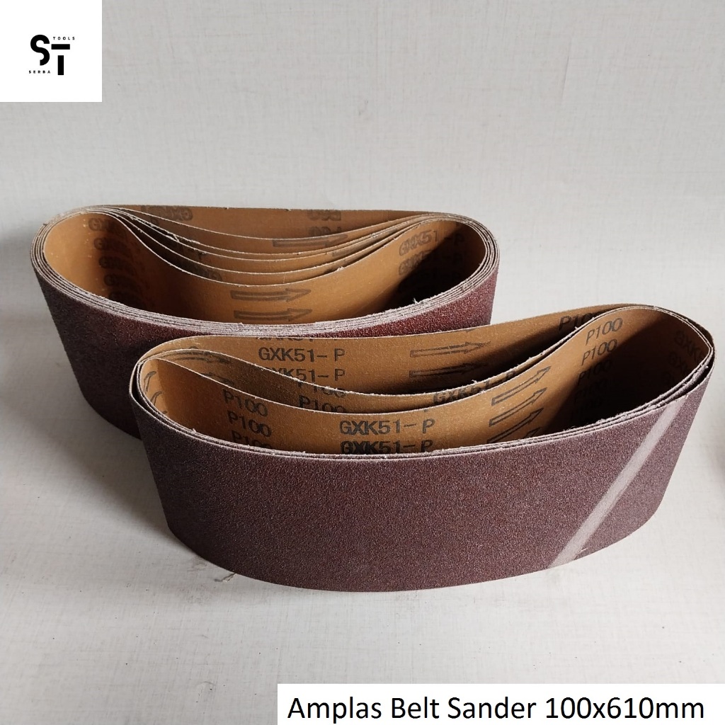 Jual Amplas Belt Kain Sanding Sander Tank 100x610mm | Shopee Indonesia