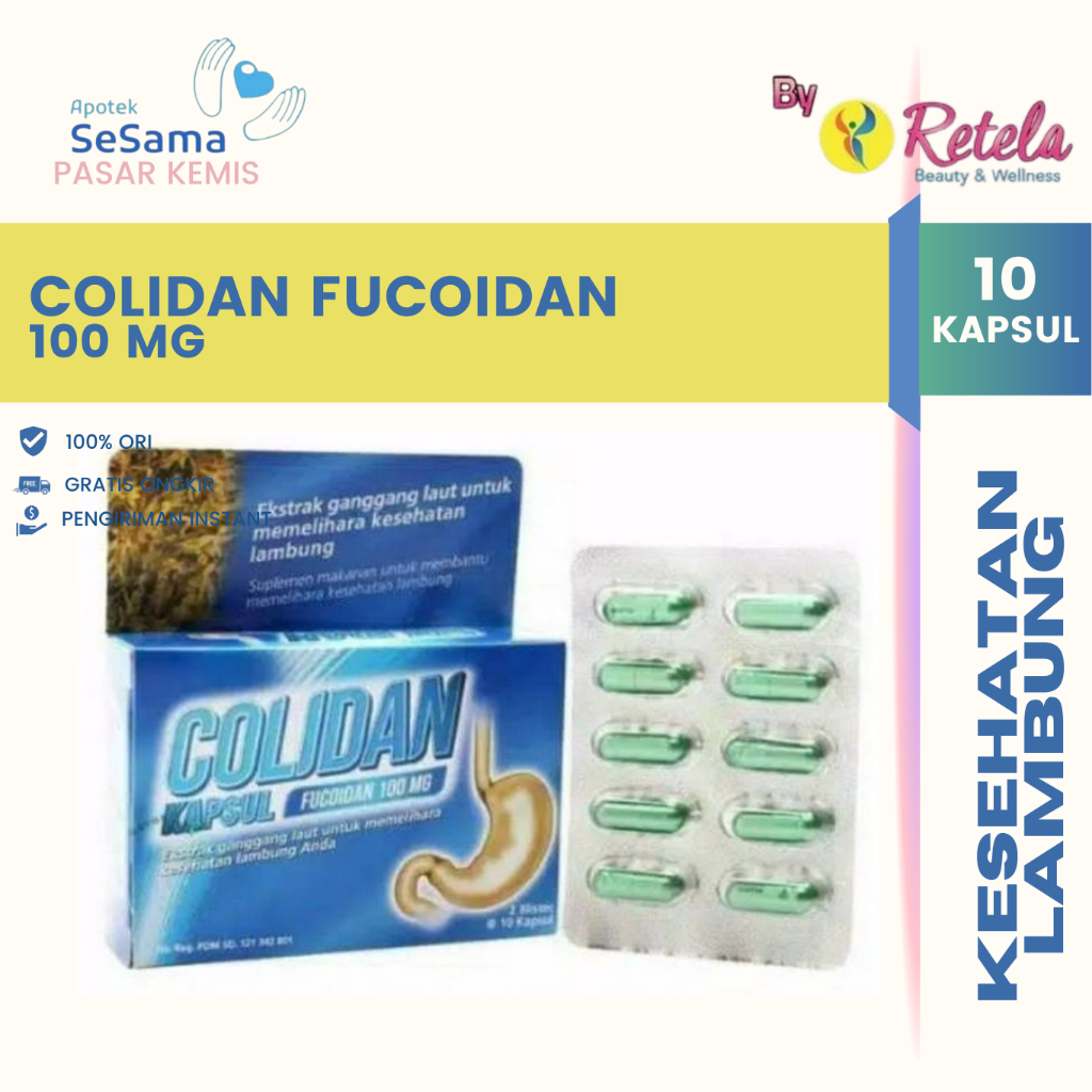 Jual COLIDAN FUCOIDAN 100MG 1 BLISTER 10 CAPSUL | Shopee Indonesia