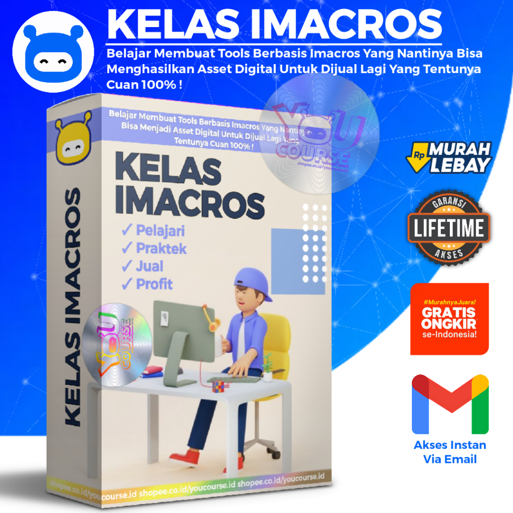 Jual KELAS IMACROS - Panduan langkah-langkah Membuat Imacros Lengkap Hasilkan Cuan | Shopee ...