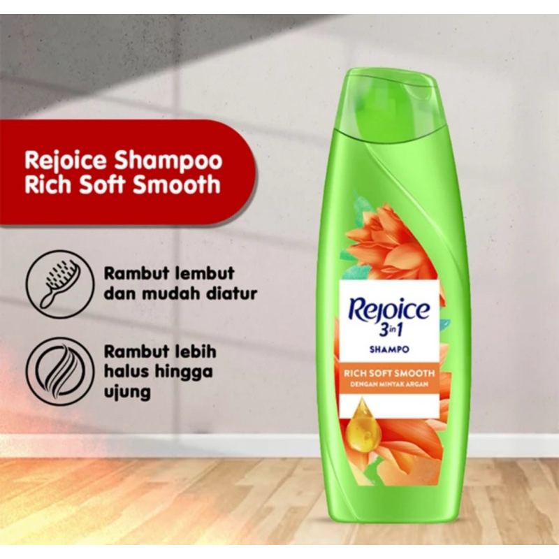 Jual SHAMPOO REJOICE RICH SOFT SMOOTH 150ml | Shopee Indonesia