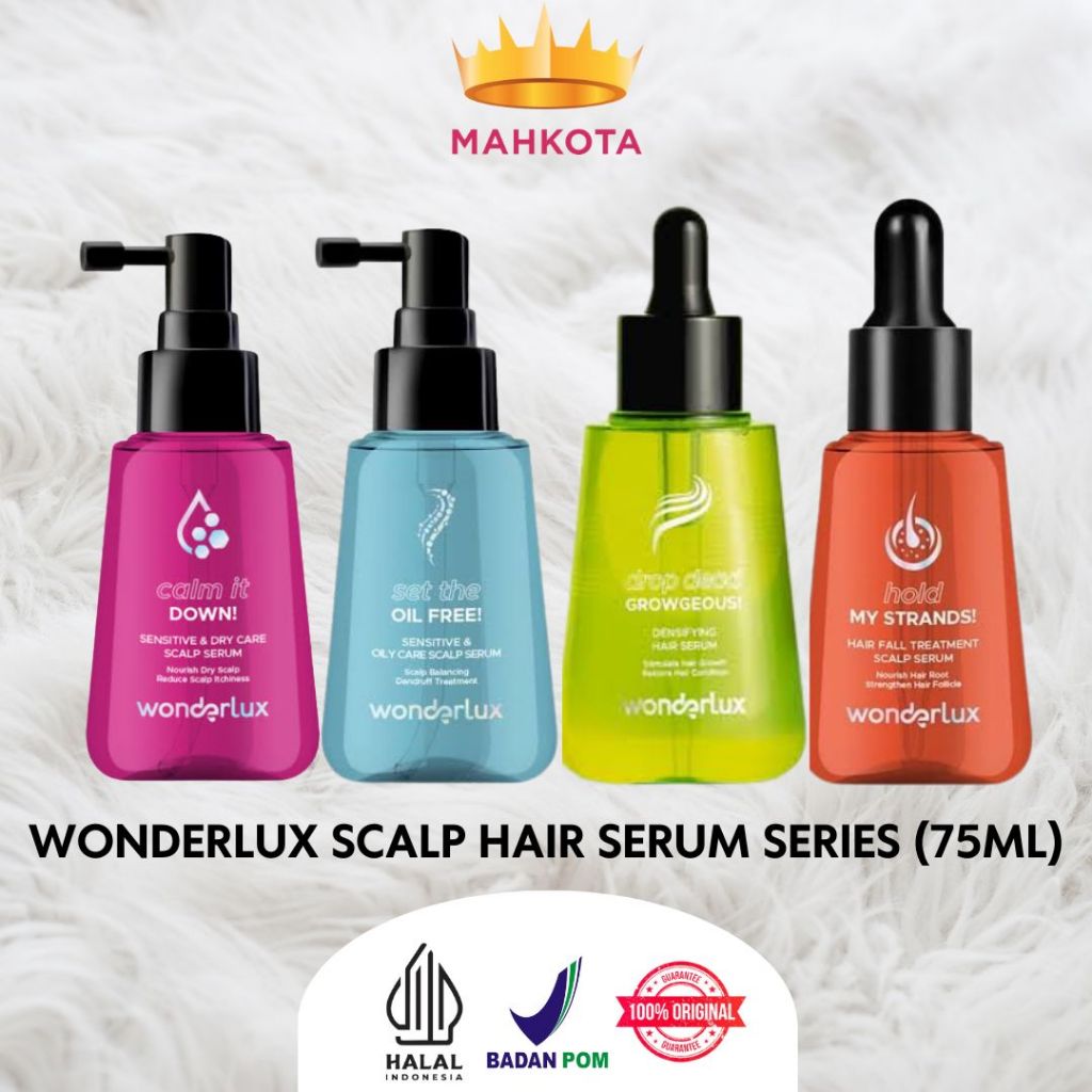 Jual ** Mahkotacosmetic ** Wonderlux Scalp Hair Serum Series (75ml ...