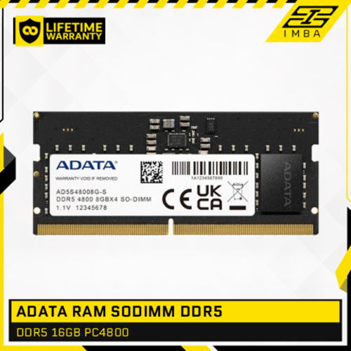 Jual ADATA RAM SODIMM DDR5 16GB PC4800 | Shopee Indonesia