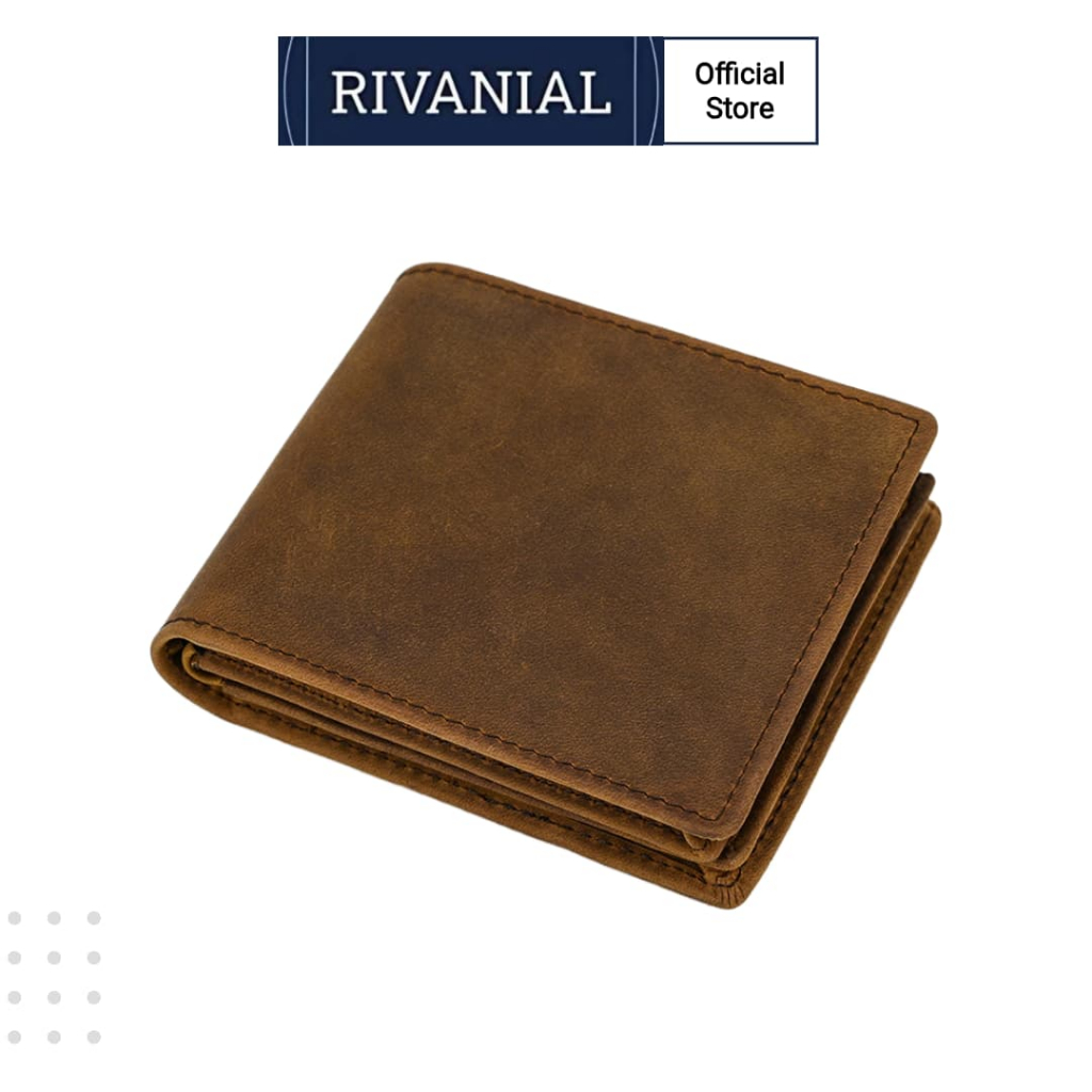 Jual Rivanial - Dompet Pria Kulit Asli - Type DP02 Cokelat | Shopee ...