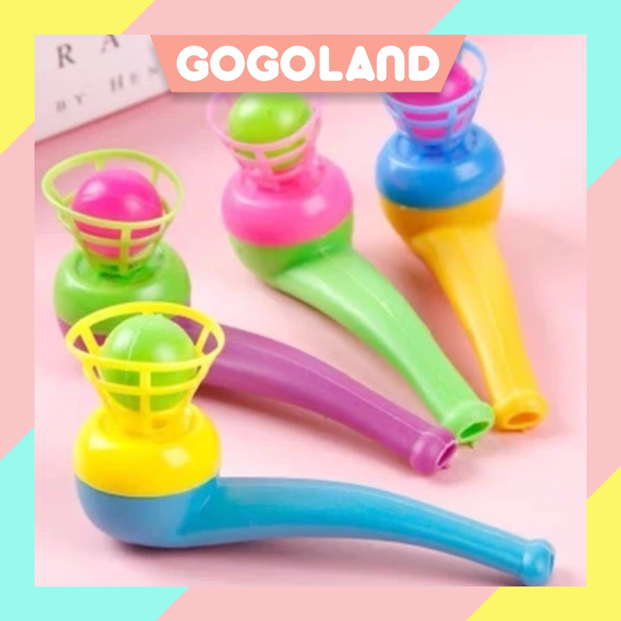 Jual GOGOLAND Mainan Anak Jadul Tiup Bola Peluit Pipa Pipe Blow Ball ...