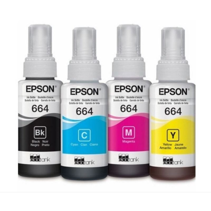 Jual 1 SET 4 PCS Tinta Epson 664, bisa satuan | Shopee Indonesia