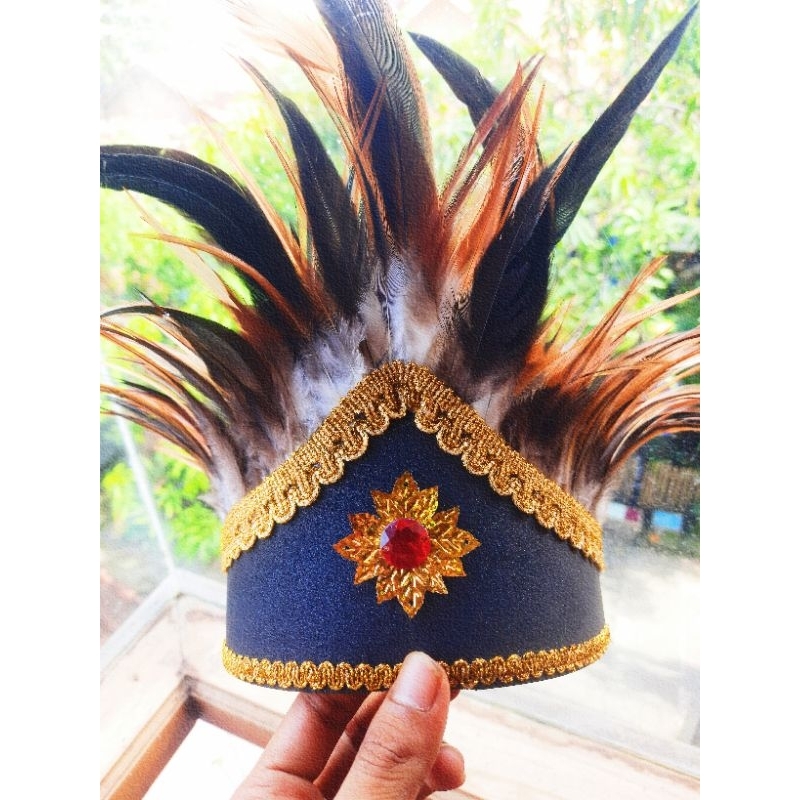 Jual Mahkota Bulu Topi Adat Dayak { Bulu Premium } | Shopee Indonesia
