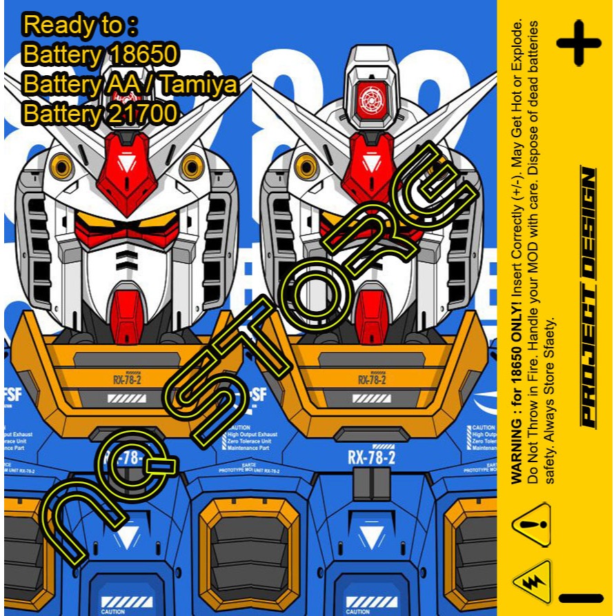 Jual Sticker Warp Battery 18650 Gundam PART 1 | Shopee Indonesia