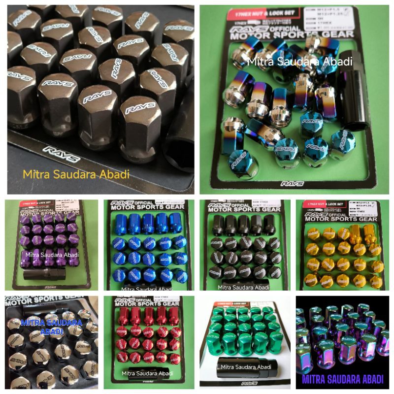 Jual Mur roda mobil mur baut racing rays official | Shopee Indonesia