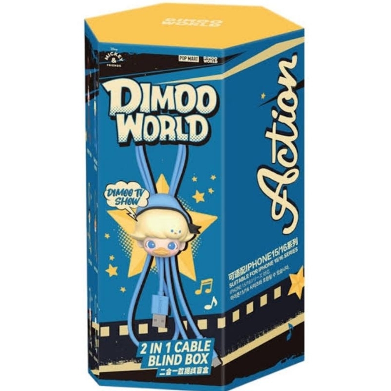 Jual PopMart Dimoo world disney 3 types cable charger | Shopee Indonesia