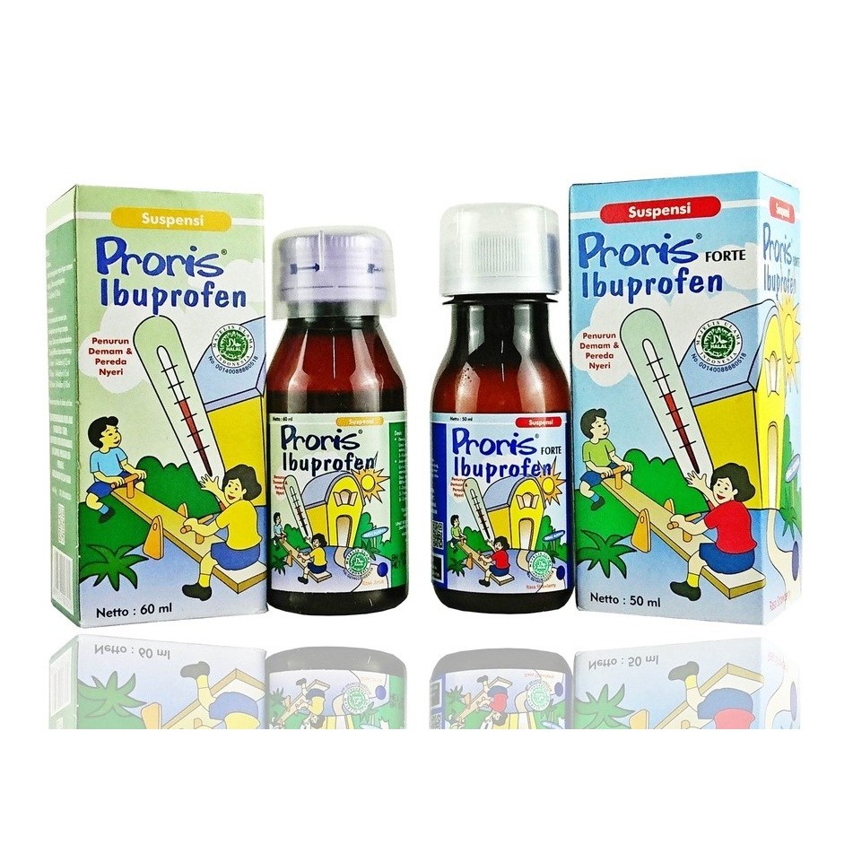 Jual PRORIS SIRUP DAN PRORIS SIRUP FORTE 60 ML - MEREDAKAN DEMAM, NYERI ...