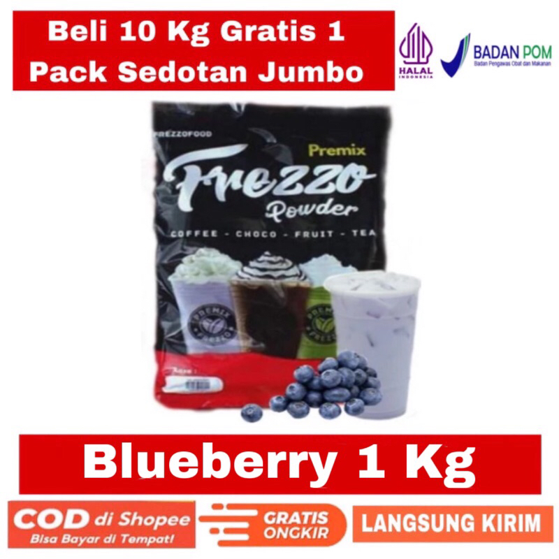 Jual Frezzo Bubuk Minuman Blueberry 1Kg | Shopee Indonesia