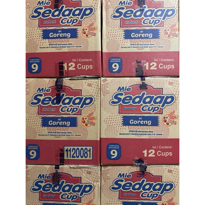 Jual Mie Sedaap Cup Mi Goreng ( satu dus isi 12 cup ) | Shopee Indonesia