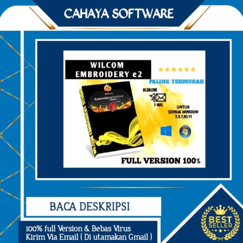 Jual Terbaru Wilcom Embroidery Studio e2.0 SP3 || Master Full Version ...