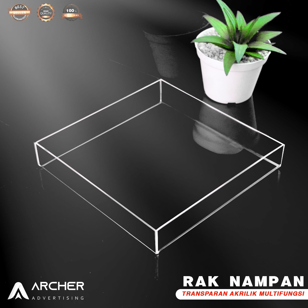 Jual RAK NAMPAN AKRILIK TRANSPARAN MULTIFUNGSI | Shopee Indonesia