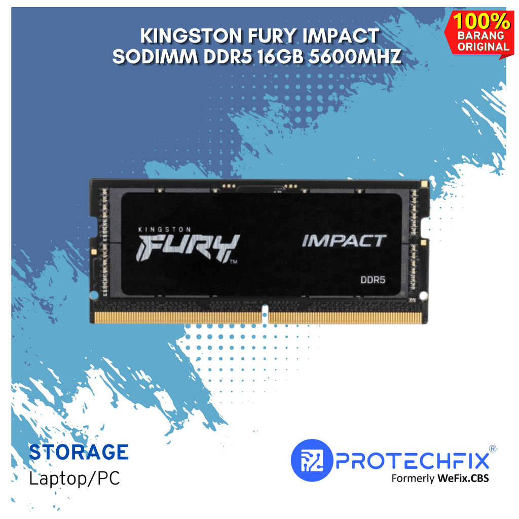 Jual RAM Kingston FURY IMPACT SODIMM DDR5 16GB 5600MHZ | Shopee Indonesia