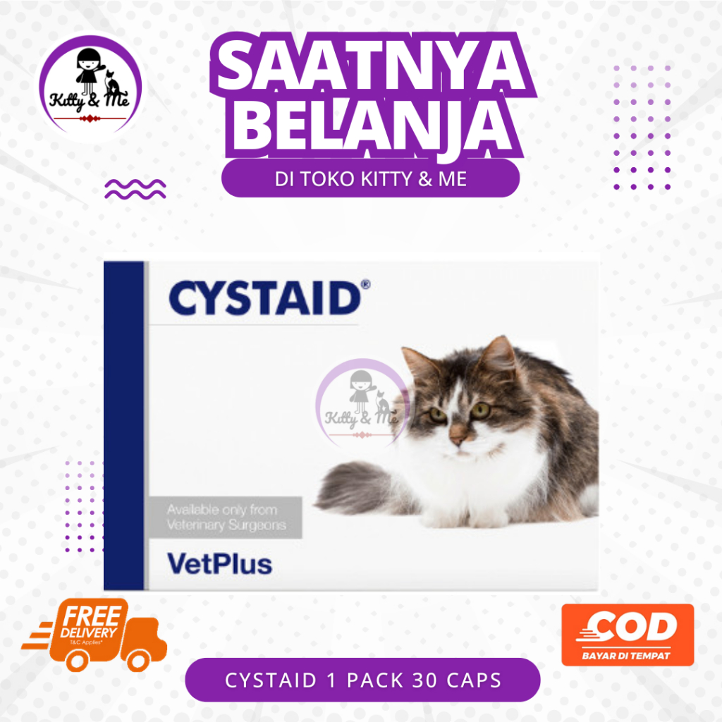 Jual CYSTAID 1 PACK ISI 30 KAPSUL - Untuk Saluran Kencing Kucing ...