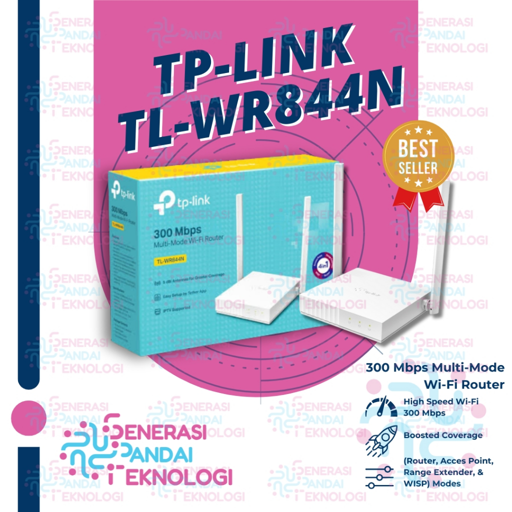 Jual TP-LINK TL-WR844N 300 Mbps Multi-Mode Wi-Fi Router | Shopee Indonesia