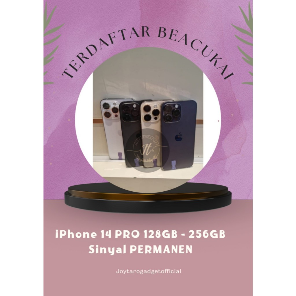 Jual iP14 Pro 128gb - 256gb imei terdaftar BC ( Permanent ) Lcd 100% ...