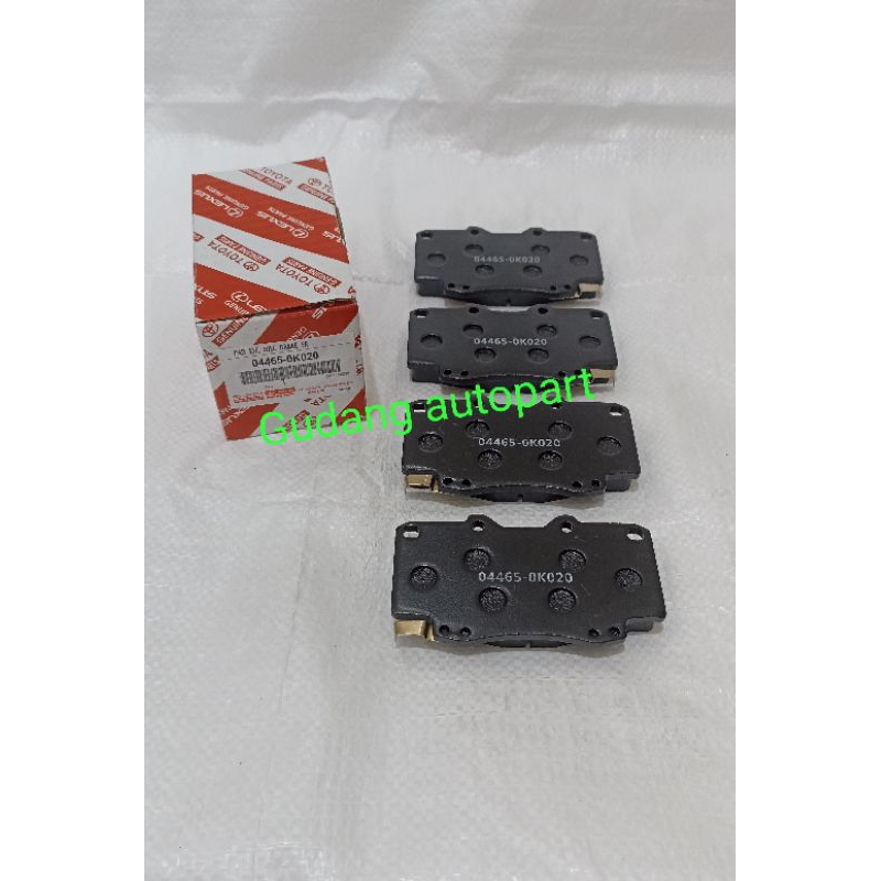 Jual BRAKE PAD DEPAN TOYOTA HILUX DOUBLE CABIN 05-10 / FORTUNER 05-10 ...