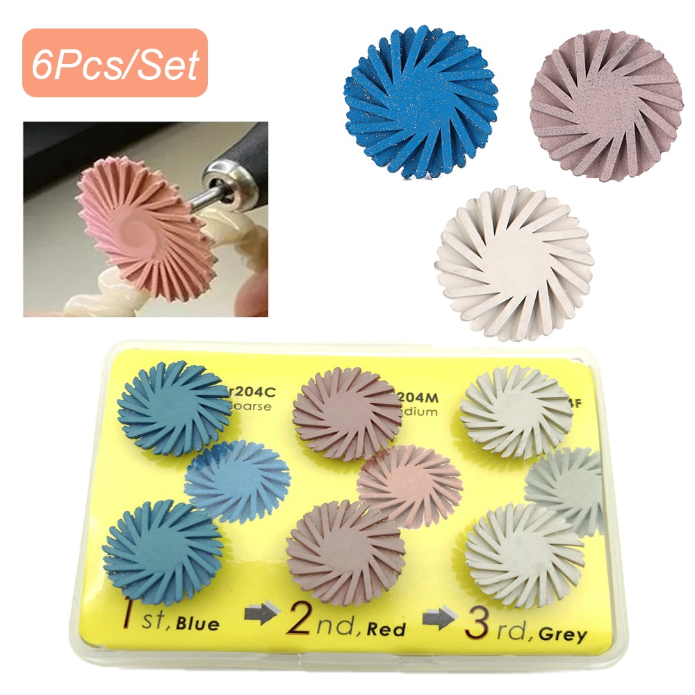 Jual 6pcs Dental bur diacomp Soflex twist / alat poles gigi eve ...