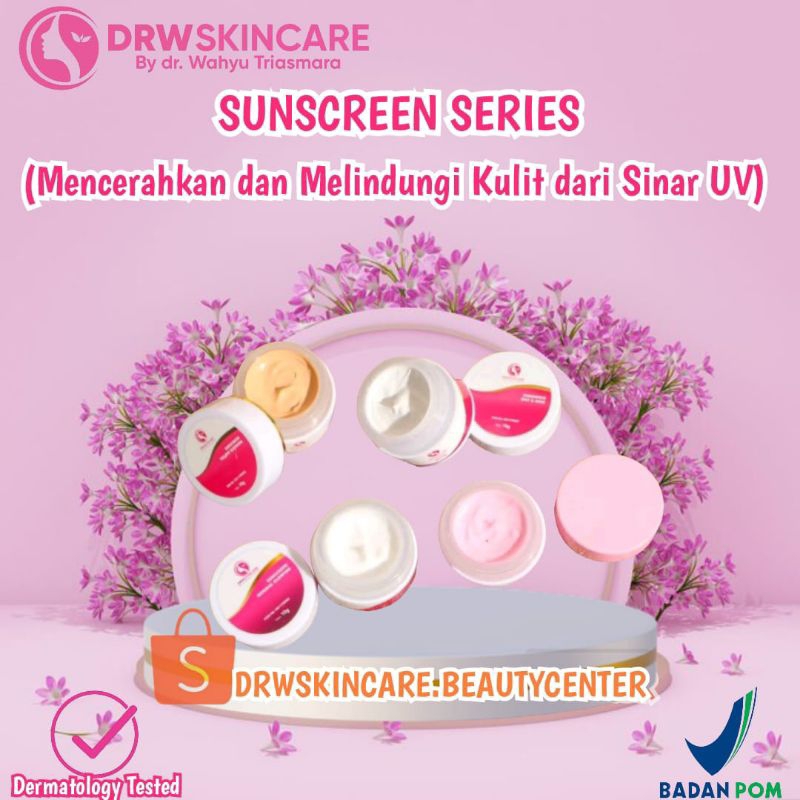 Jual DRW SKINCARE SUNSCREEN SPF 30 GLOWING, FLEK HITAM MEMBANDEL, ACNE JERAWAT, BEKAS JERAWAT ...