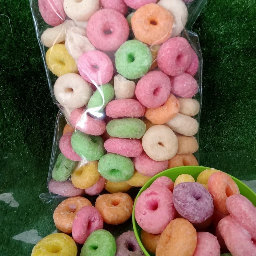 Jual PROMO 2 BUNGKUS KUE DONAT MANIS WARNA WARNI / KUE DONAT /SACHET ...