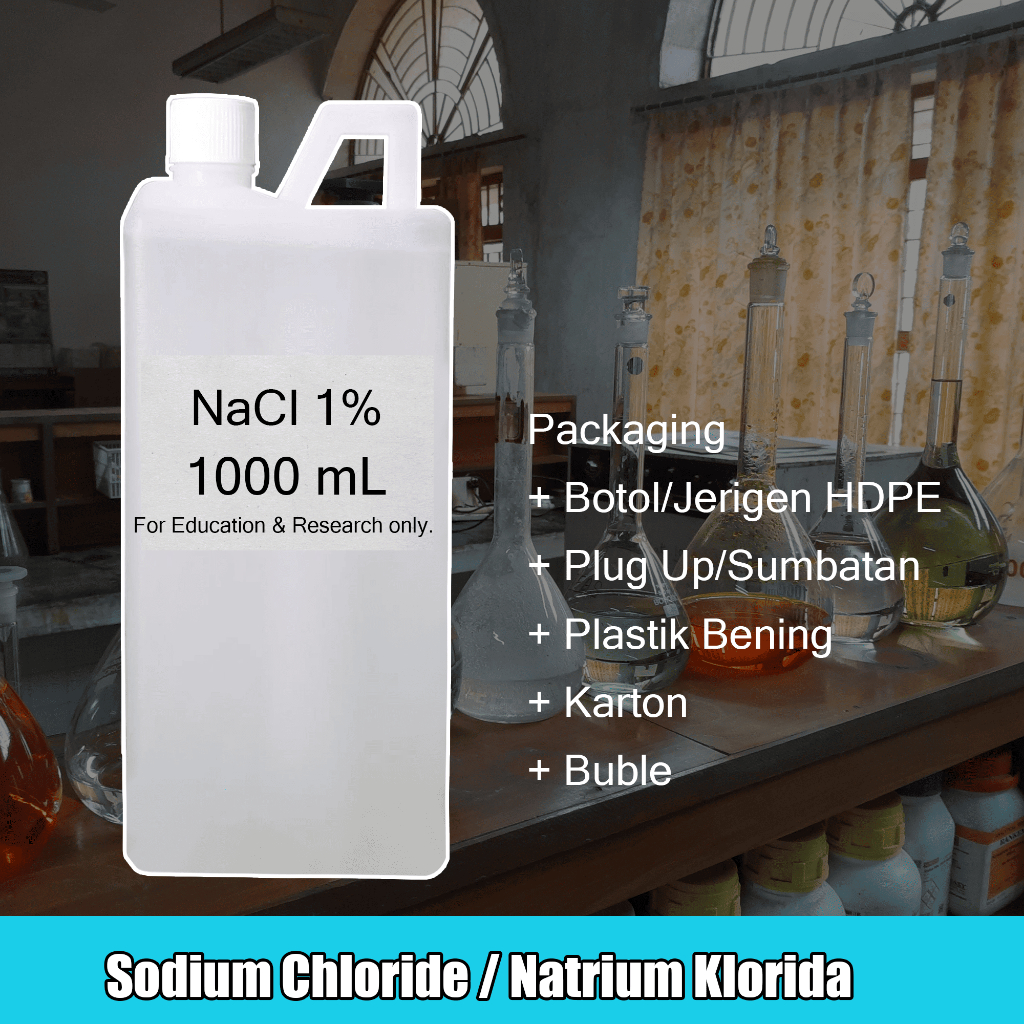 Jual Larutan NaCl 1% / Natrium Klrodida / Sodium Chloride Solution 1000ml | Shopee Indonesia