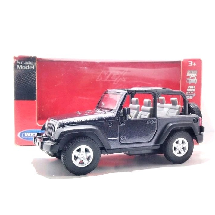 Jual Welly diecast Jeep Wrangler Rubicon open cab | Shopee Indonesia