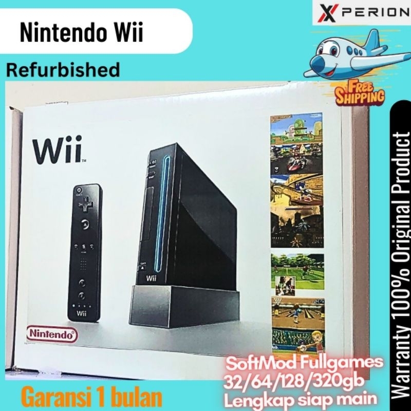 Jual Nintendo Wii Refurbished mulus lengkap Wiimote+nunchuk game sensor ...