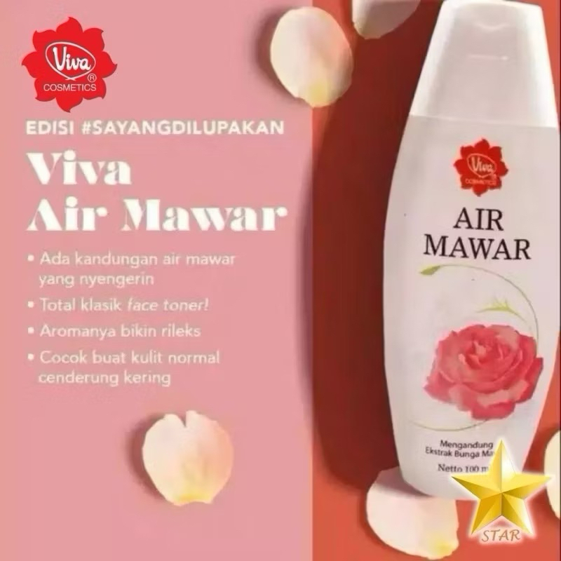 Jual Viva Air Mawar - 200 ml (Baru Ukuran Besar) VIVA Air Mawar | AIR MAWAR VIVA | Shopee Indonesia