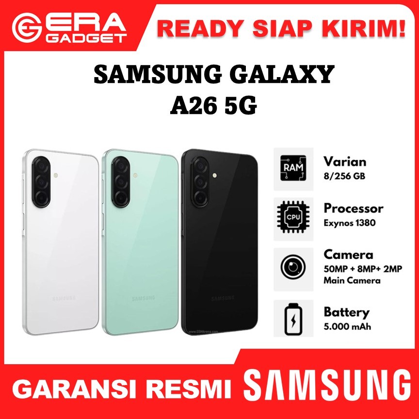 Jual Samsung Galaxy A26 5G 8/256GB 50MP Main Camera Exynos 1380 with Awesome Intelligence ...