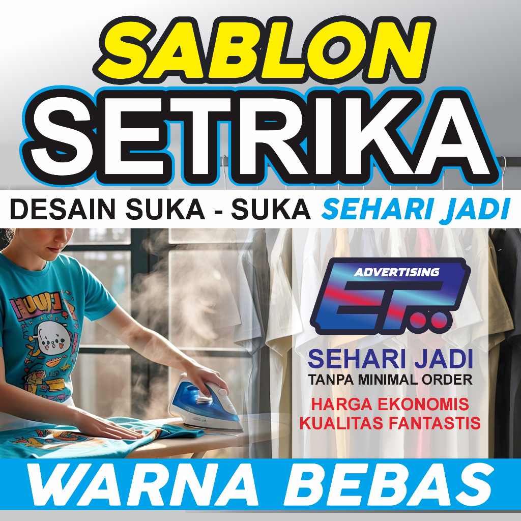 Jual SABLON SETRIKA ( SATUAN CUSTOM ) NAMA LOGO FOTO | Shopee Indonesia