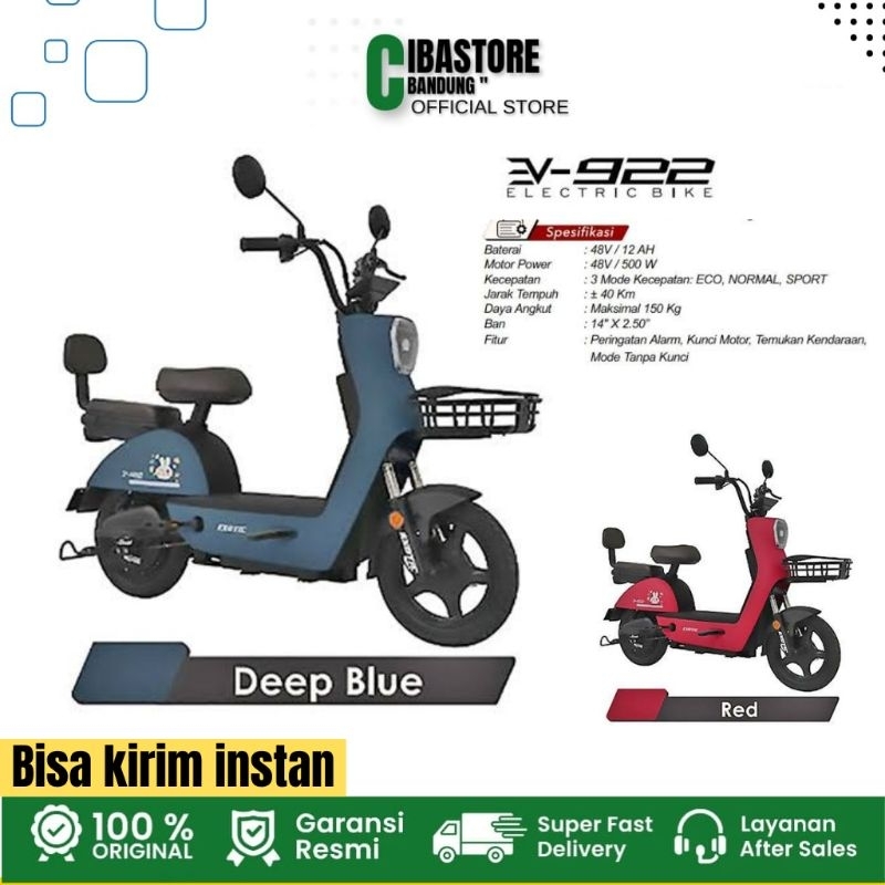 Jual exotic EV-928/EV922 500Watt 48V/12Ah Garansi resmi Elektrik E-bike | Shopee Indonesia