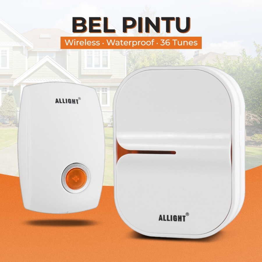 Jual Bel Pintu Wireless Door Bell Waterproof 36 Tunes | Shopee Indonesia