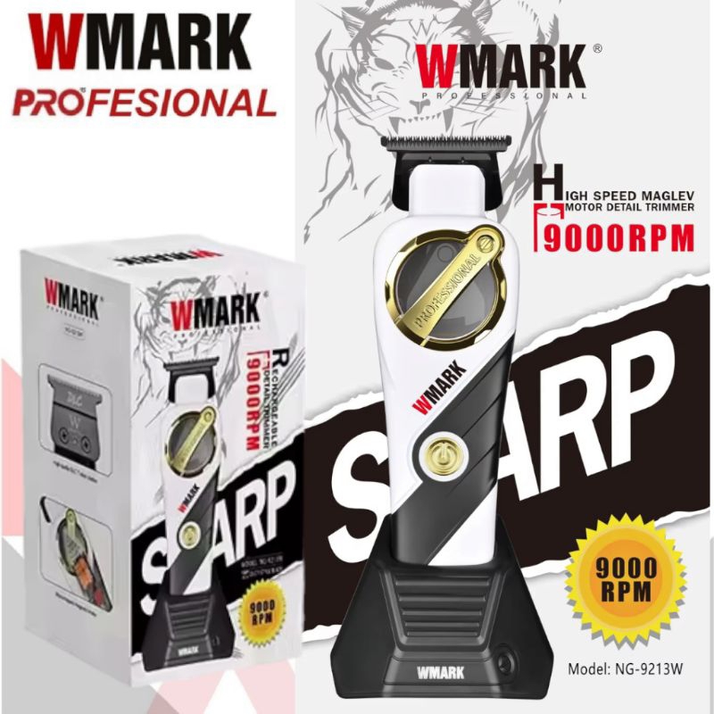 Jual WMARK PROFESIONAL HAIR TRIMMER WMARK NG-9213W ULTIMATE 9000RPM ...