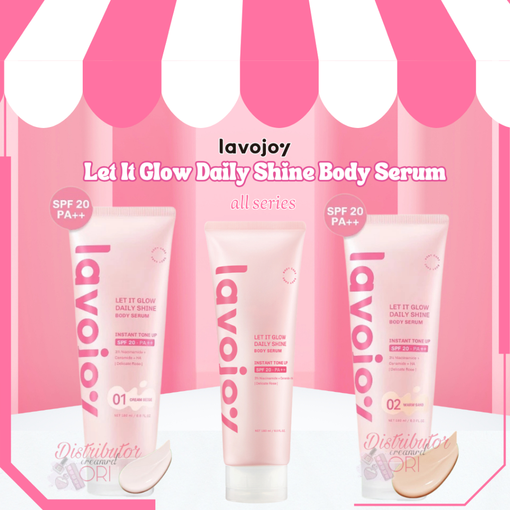 Jual Lavojoy Let It Glow Daily Shine Whitening Body Serum Instant Tone ...
