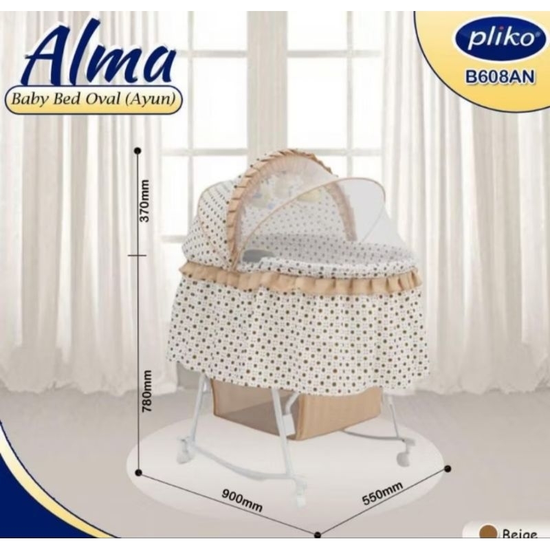 Jual Pliko Baby Bed Oval Alma / Box Bayi preloved KHUSUS AREA SURABAYA ...