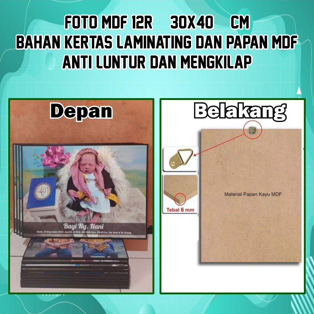 Jual CETAK FOTO MDF 12R (30 X 40cm ) | Shopee Indonesia