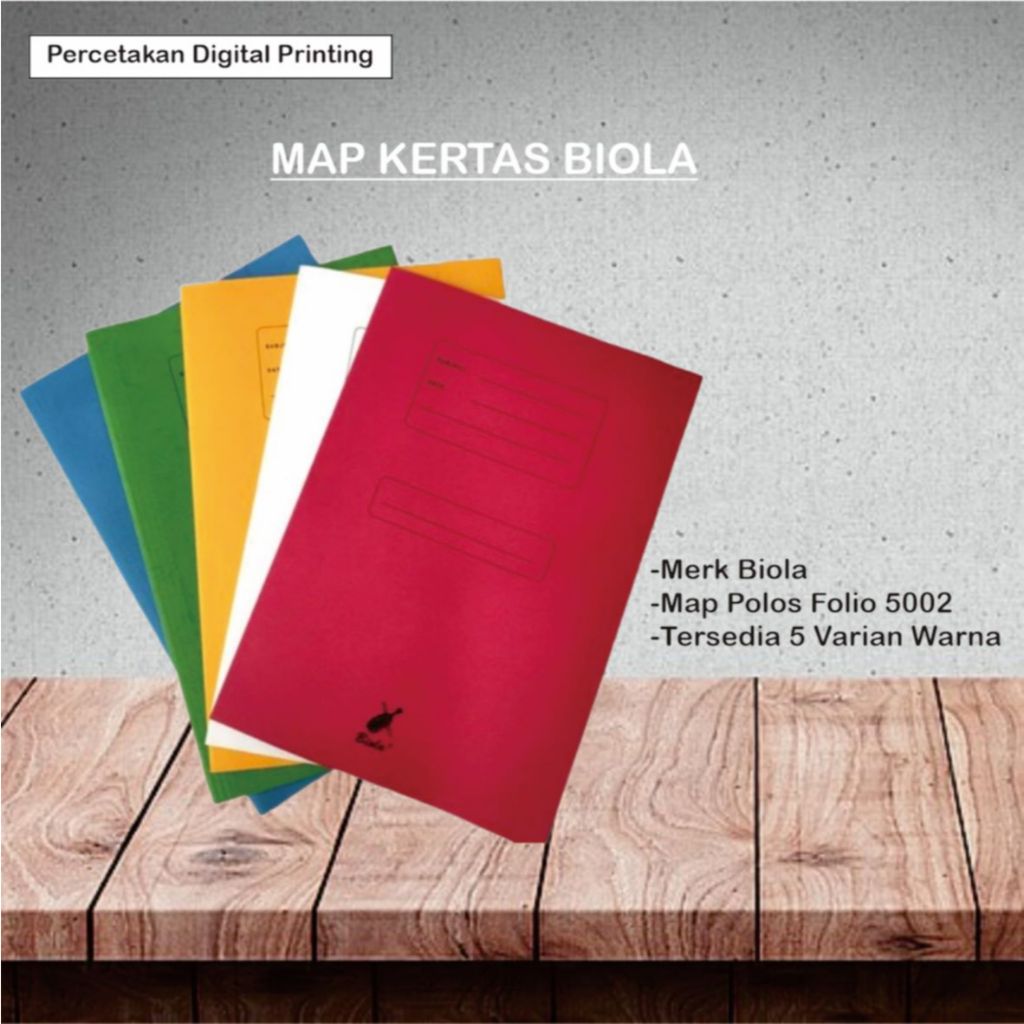 Jual MAP KERTAS BIOLA 5002 / STOPMAP BIOLA / MAP BIOLA POLOS / MAP ...