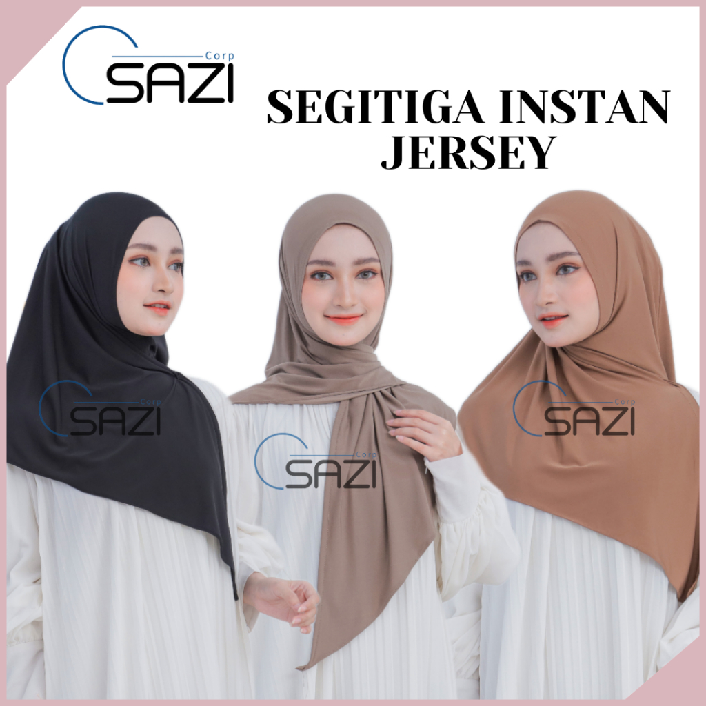 Jual Jilbab Segitiga Instan Jersey / Hijab Segitiga Instan Jersey ...