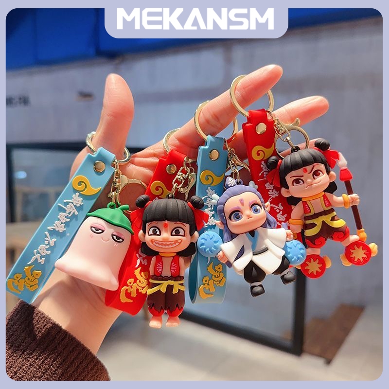 Jual MEKANSM Action Figure 3D Nezha - Keychain Karakter/Gantungan Kunci ...