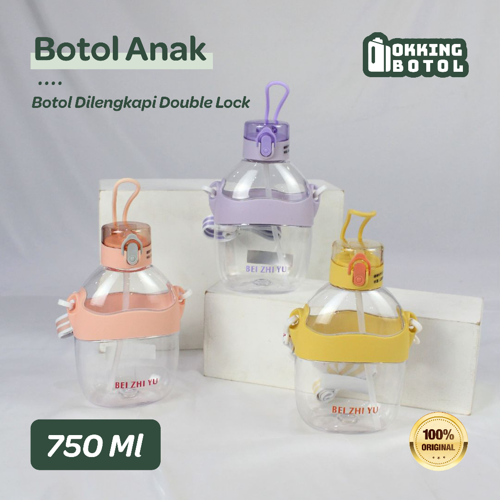 Jual Botol air minum anak 750ml / Botol Minum Anak Lucu Imut dengan ...
