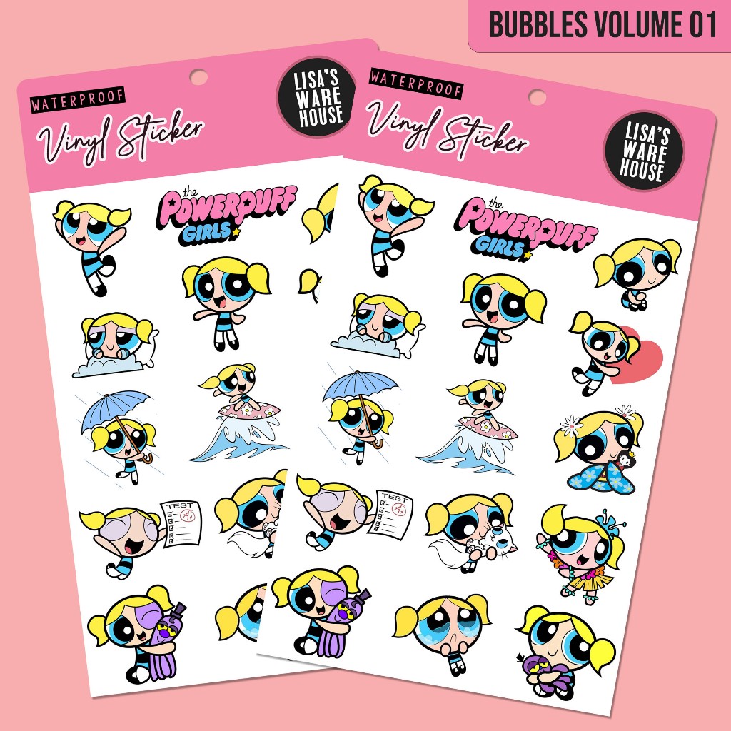 Jual Sticker Vinyl Powerpuff Girl Bubbles Volume 01 | Shopee Indonesia