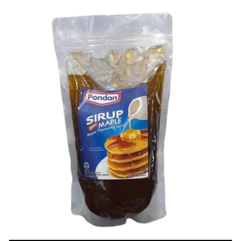 Jual Pondan Sirup Maple 1kg (Topping pancake, ice cream dll) | Shopee ...